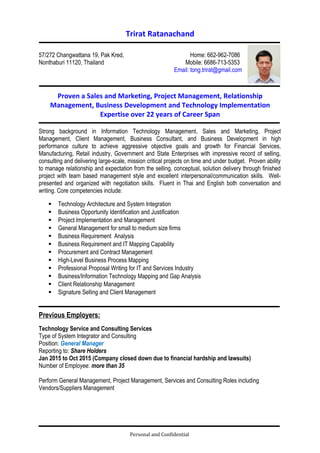 trirat_ratanachand_executive_resume_Nov 2015 | PDF