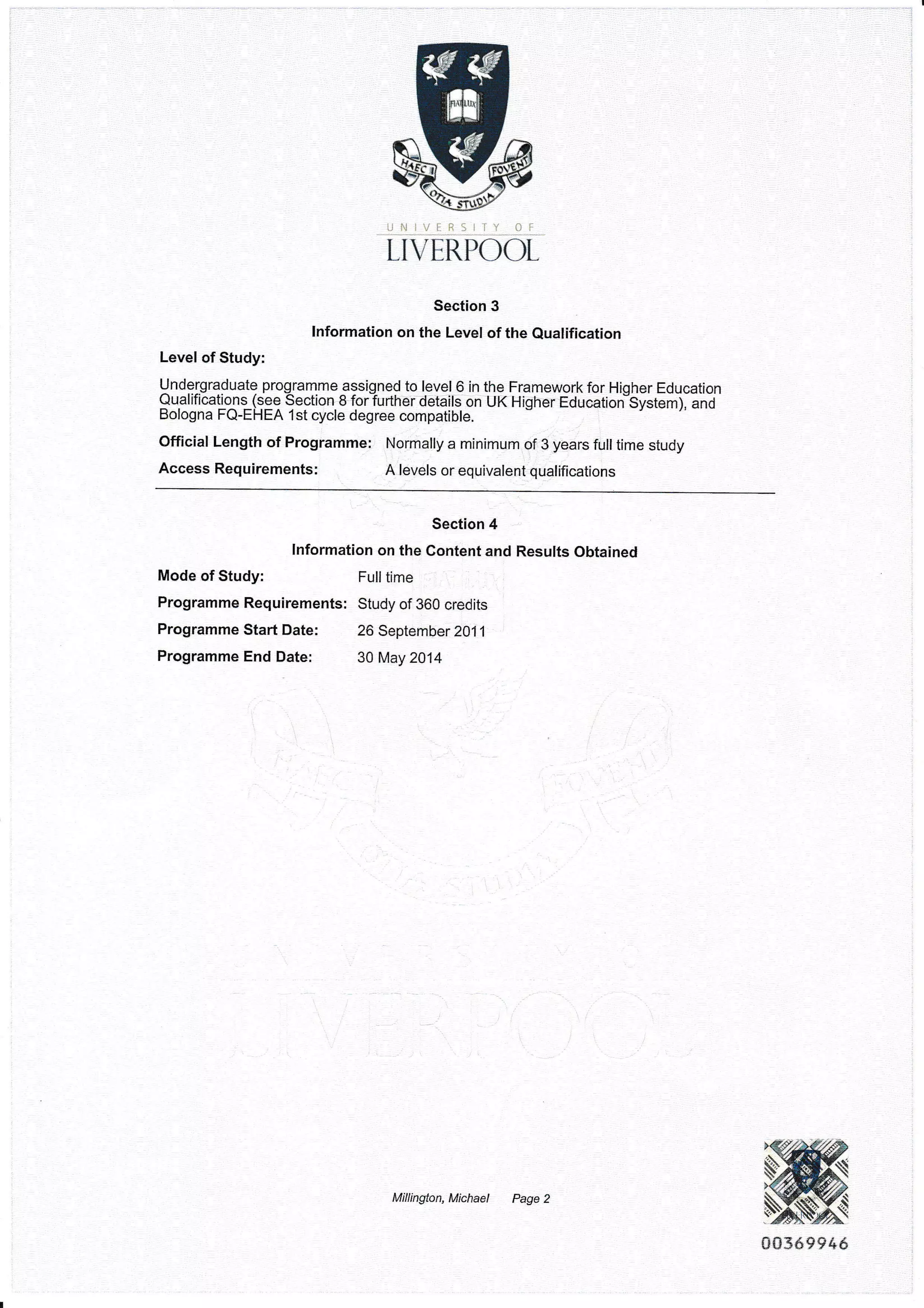Undergraduate Transcript | PDF