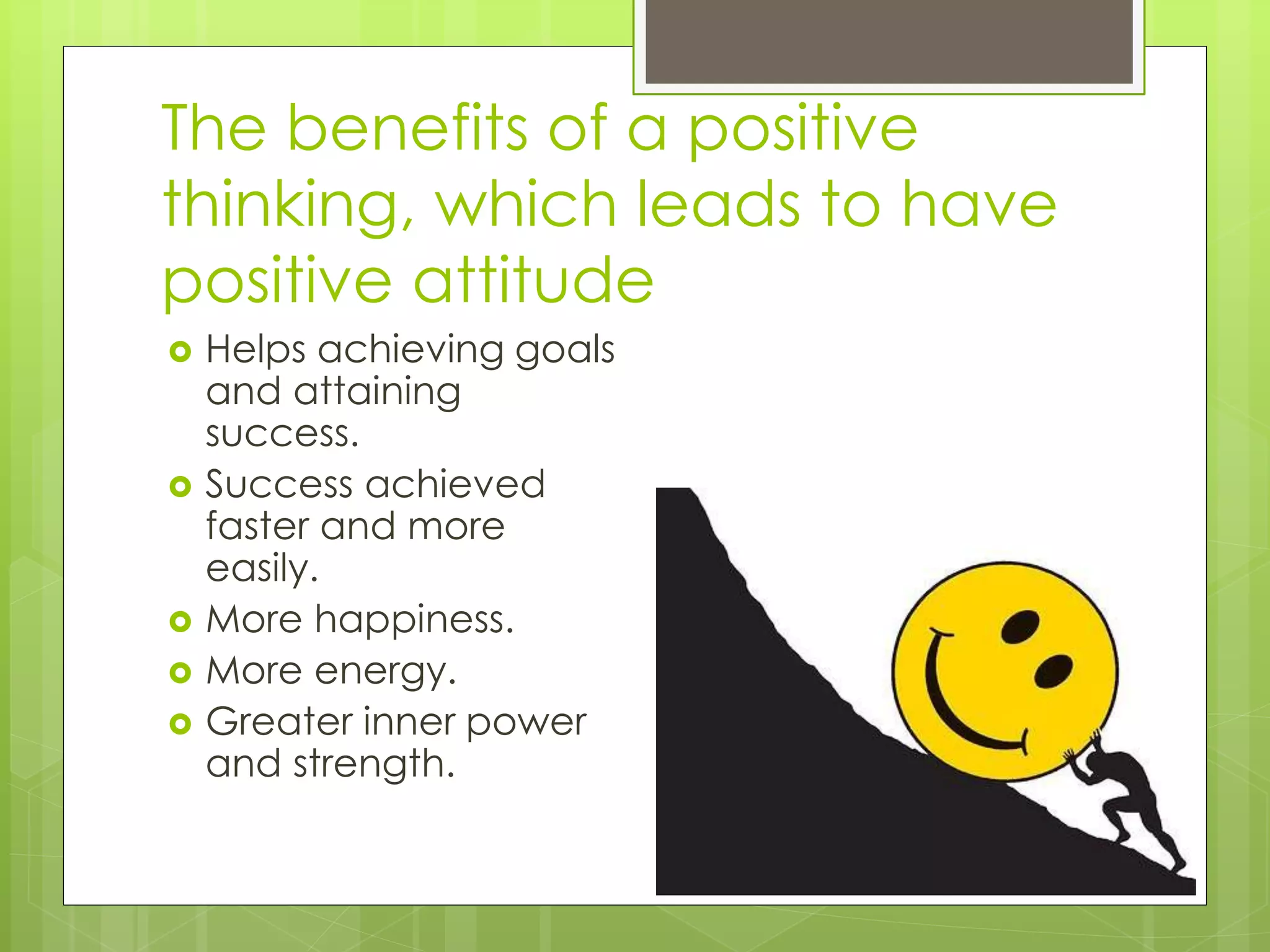 The Power of Positive Thinking | PPSX