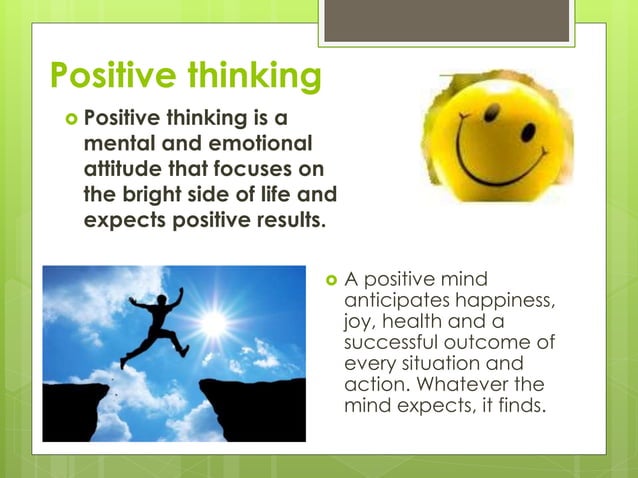 The Power of Positive Thinking | PPSX