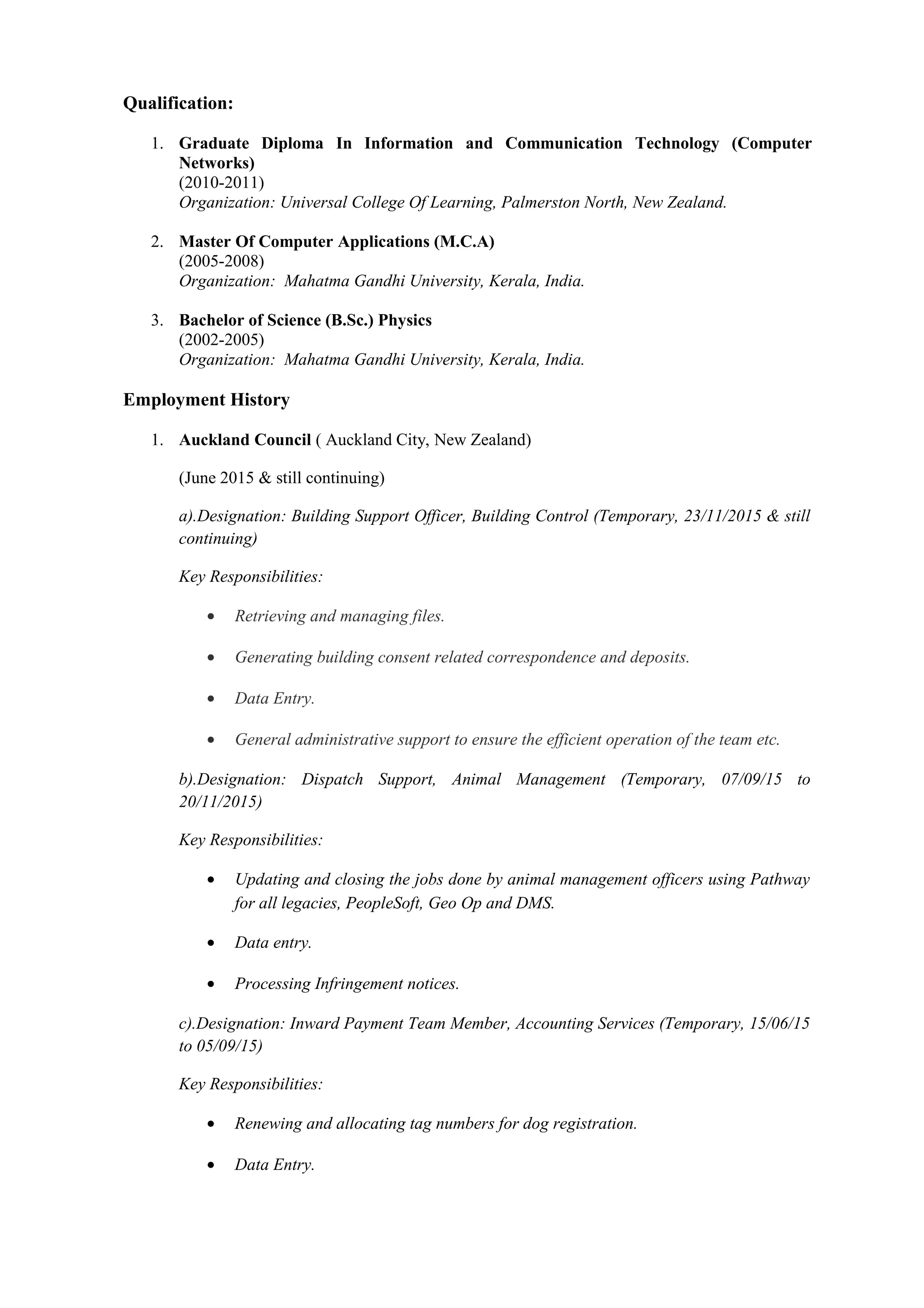 Anoop Jacob CV | DOC