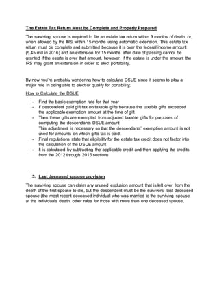 Portability | DOCX | Personal Taxes | Personal Finance