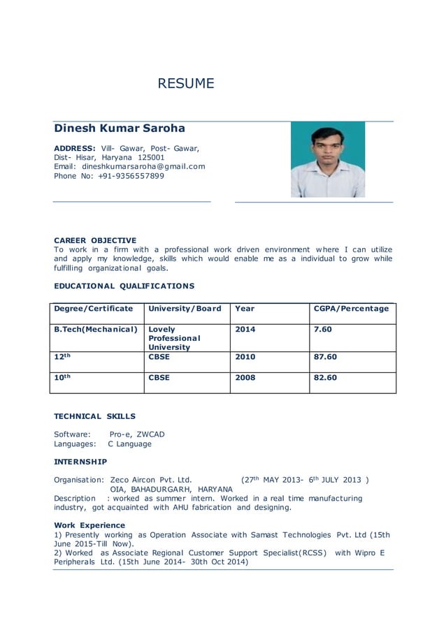 dinesh resume | PDF