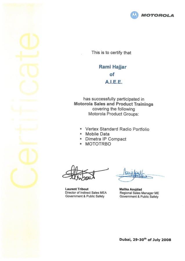 Training Certificates | PDF