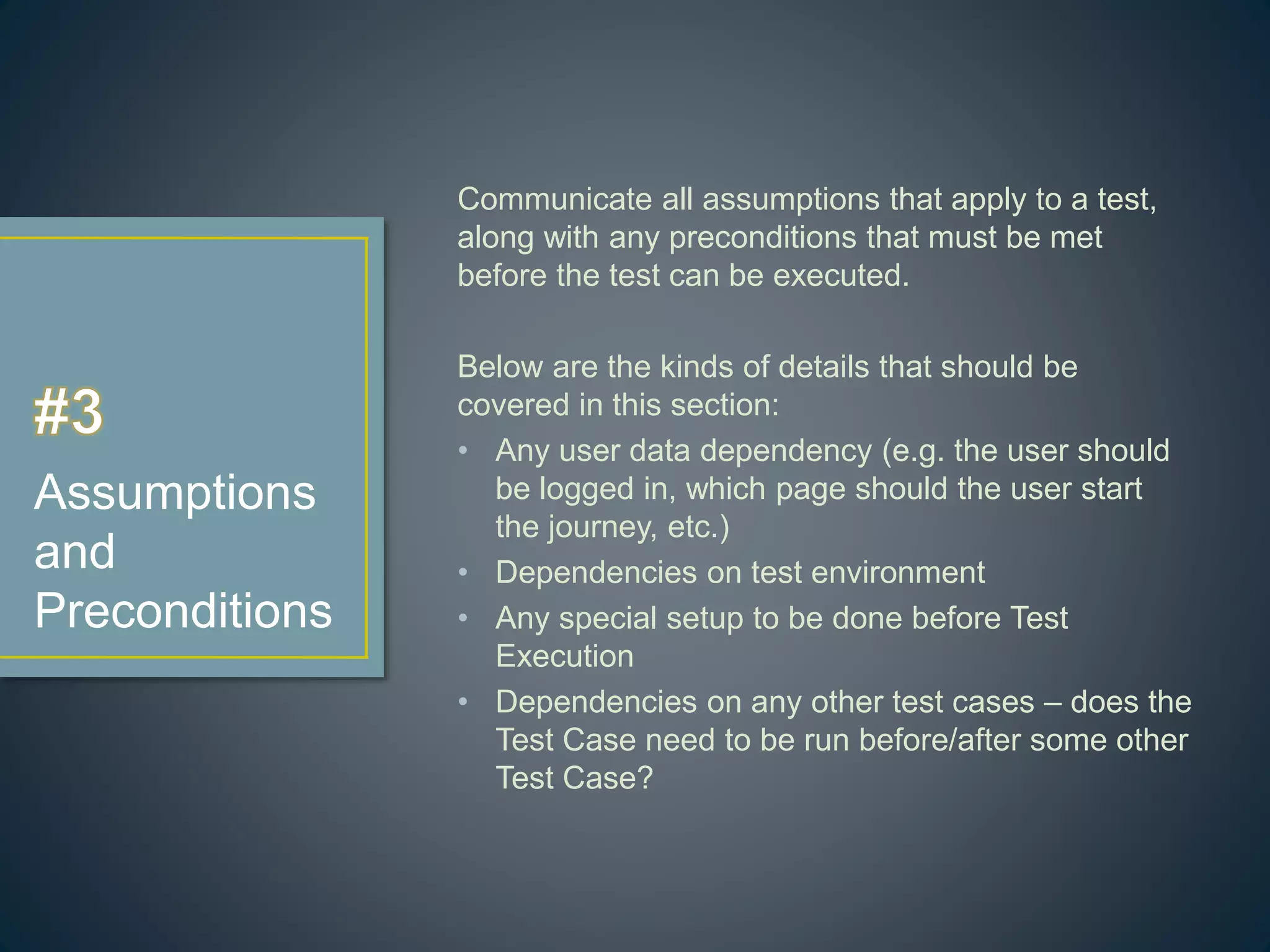 Best Practices for Test Case Writing | PPTX