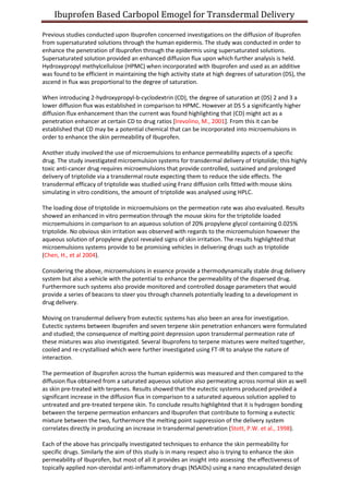 Ibuprofen based carbopol emogel | PDF
