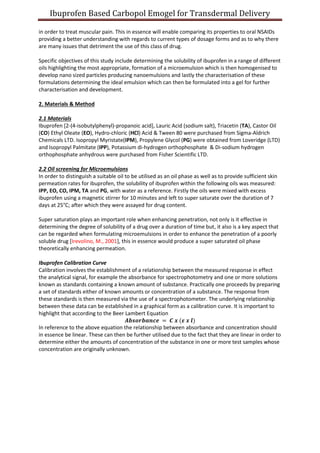 Ibuprofen based carbopol emogel | PDF