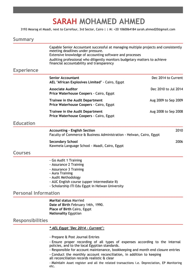 Sarah Ahmed CV | PDF