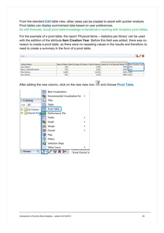 ALMA ANALYTICS internal training document IRAM - University of Western ...