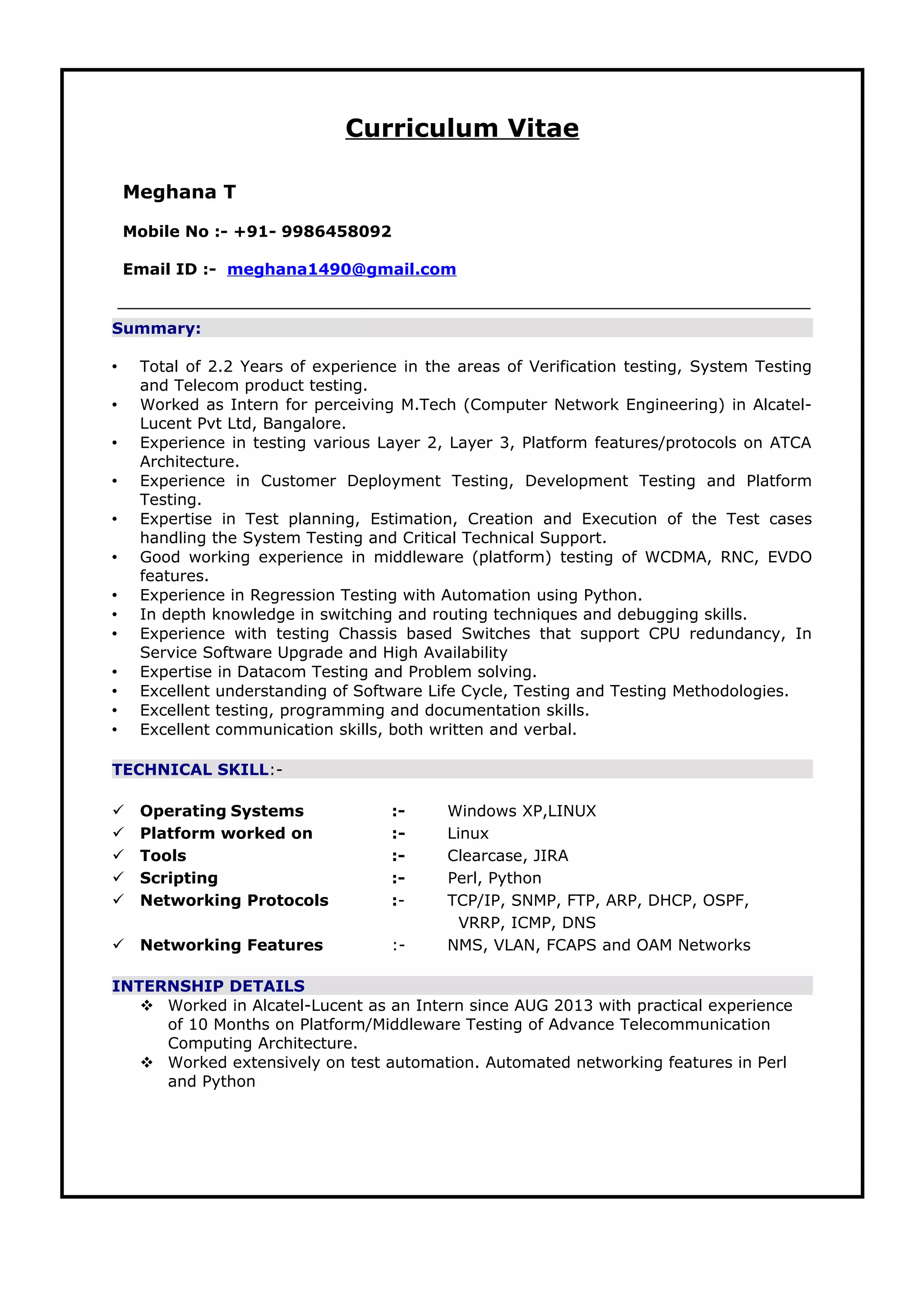 meghana_resume | DOC