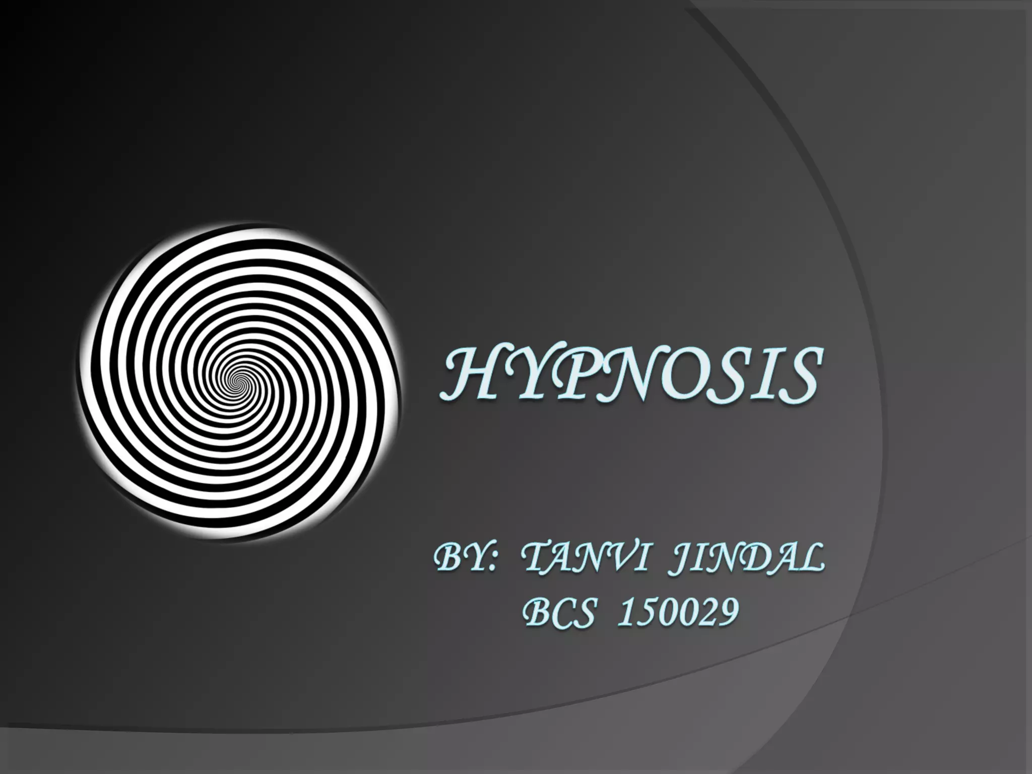 Hypnosis | PPT