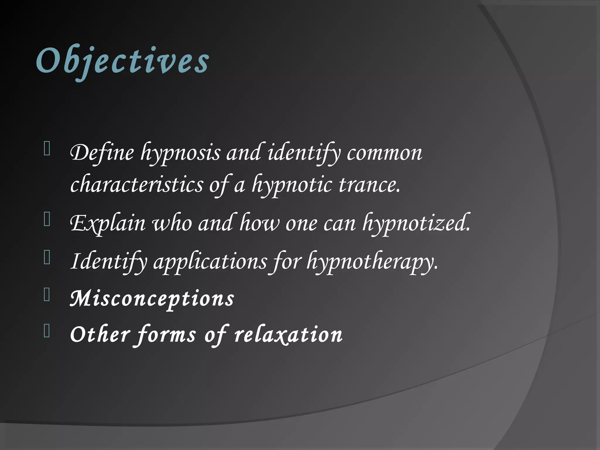 Hypnosis | PPT