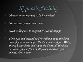 Hypnosis | PPT