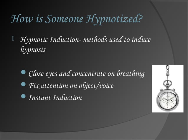 Hypnosis | PPT