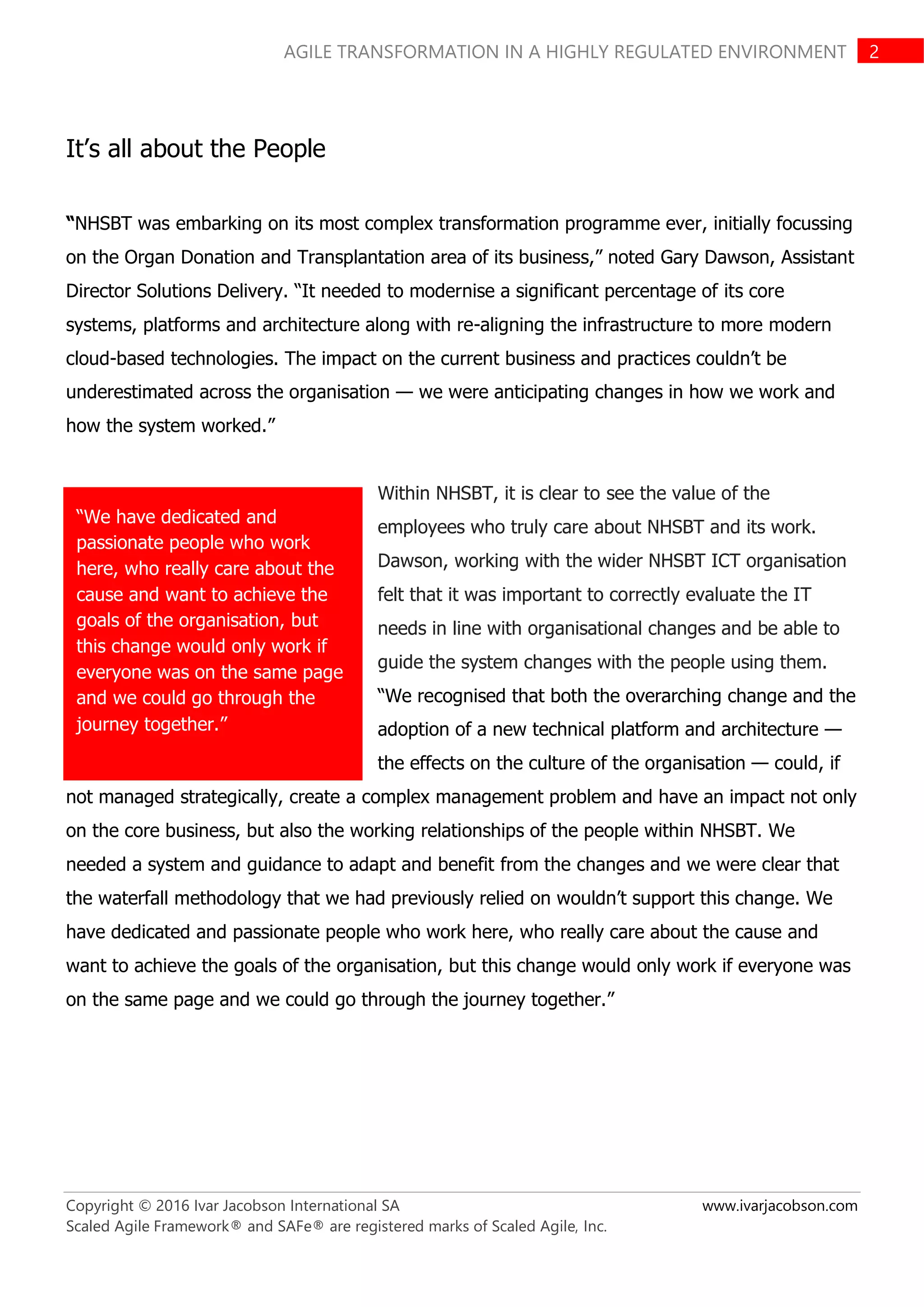 IJI NHSBT Case Study | PDF