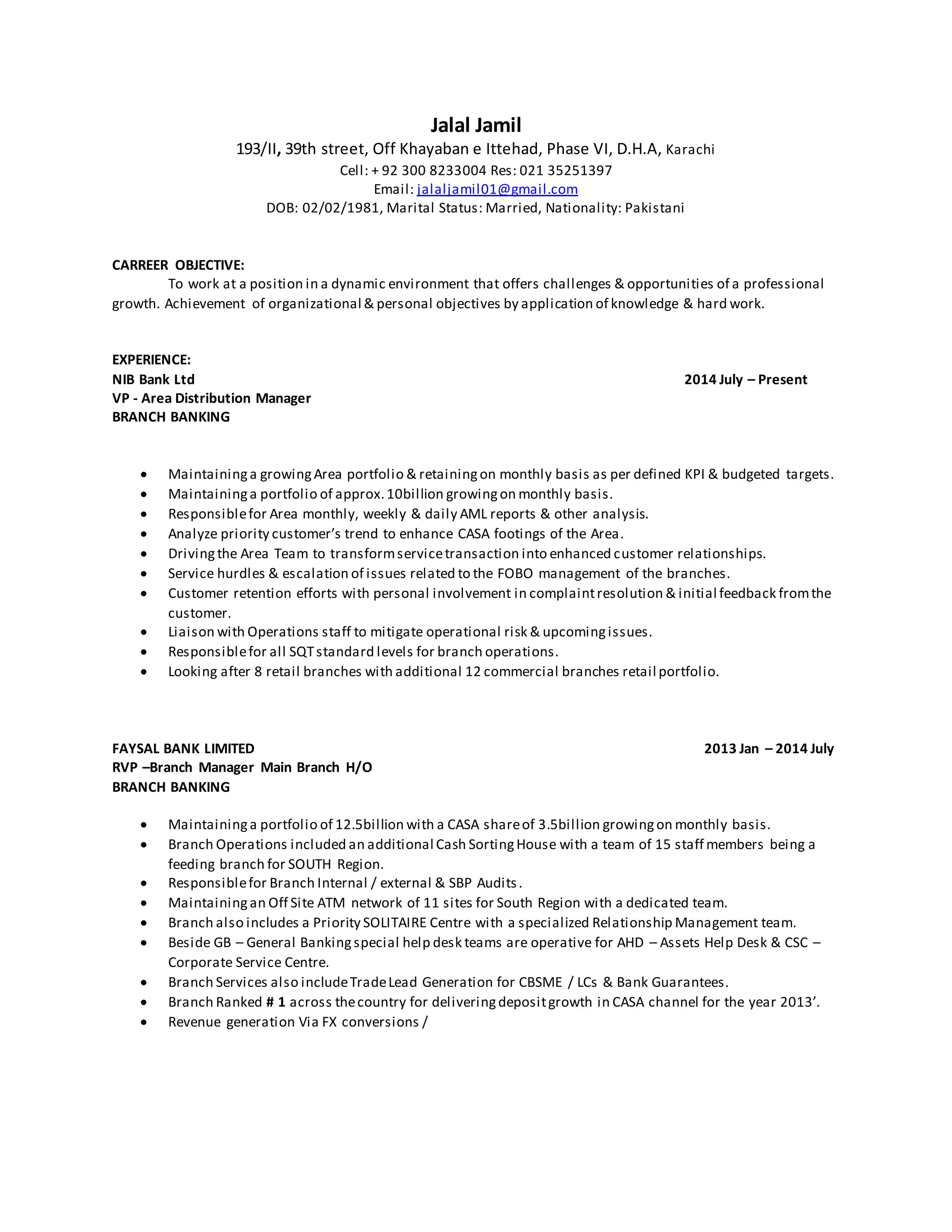Jalal Jamil CV | DOCX