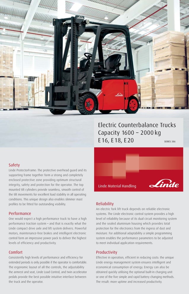 linde counterbalance | PDF