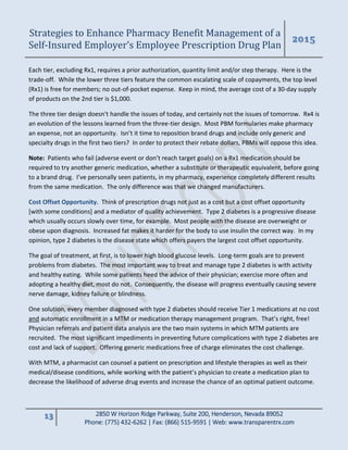 Strategies to Enhance Pharmacy Benefit Management | PDF