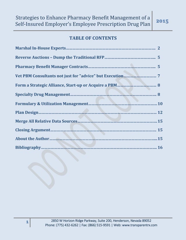 Strategies to Enhance Pharmacy Benefit Management | PDF | Free Download