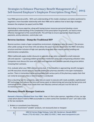 Strategies to Enhance Pharmacy Benefit Management | PDF