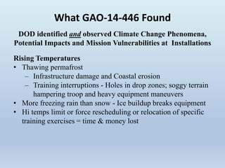 Climate Change and DOD_Overview Opportunities | PPTX