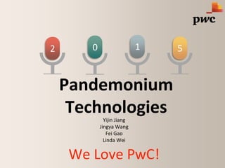 PwC Case Challenge 2015 | PPT