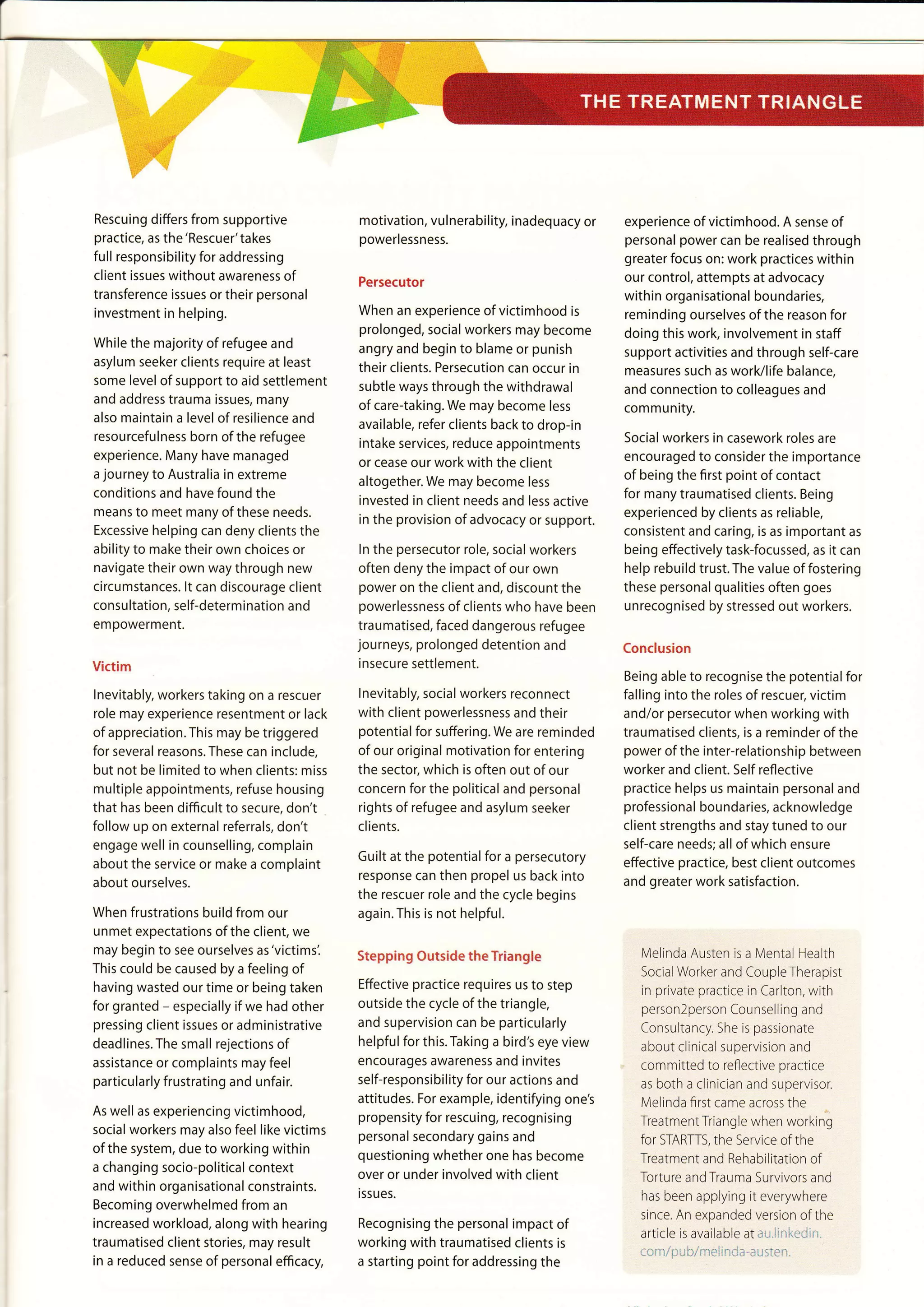 Treatment Triangle - Austen | PDF