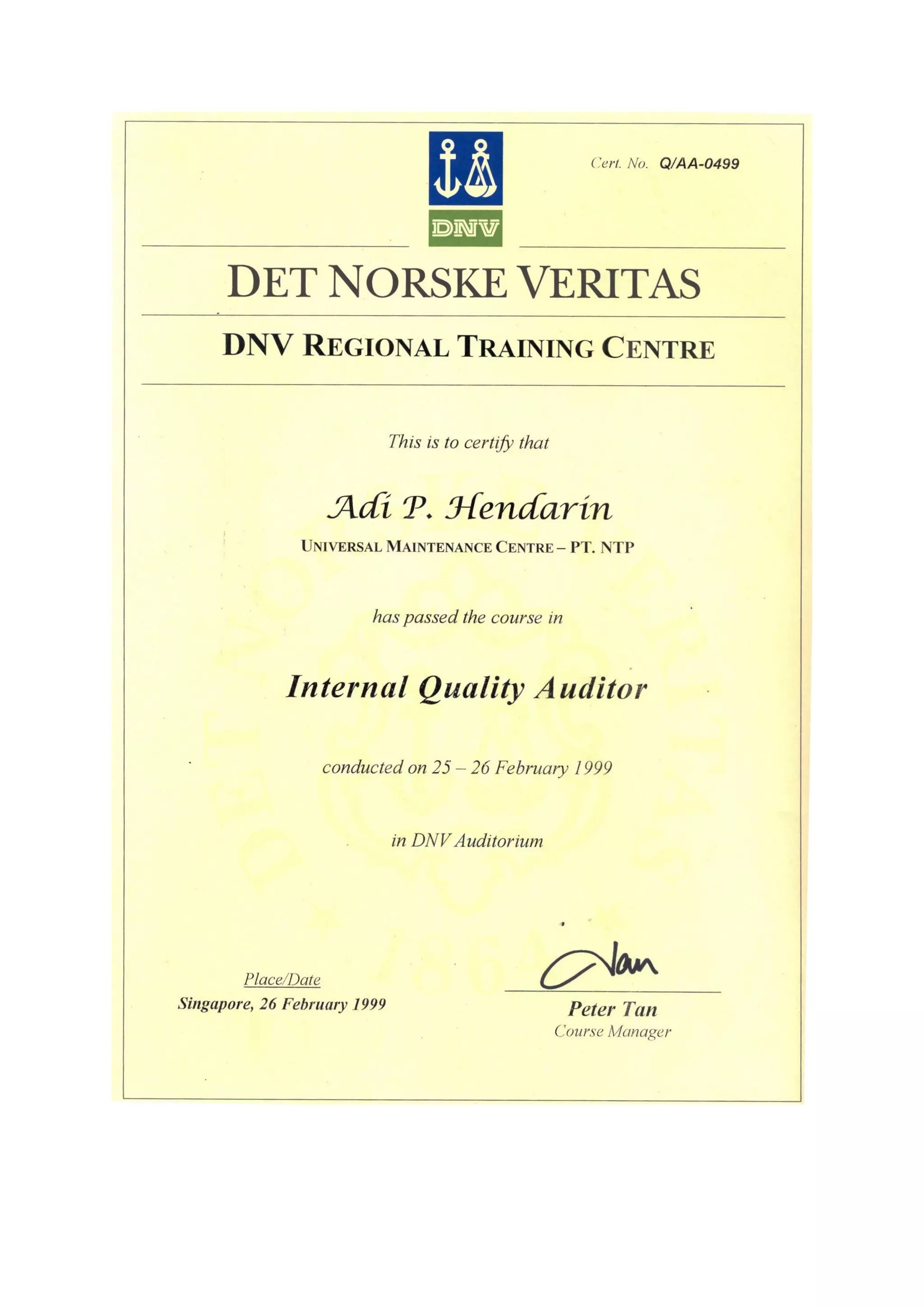 DNV Training | PDF