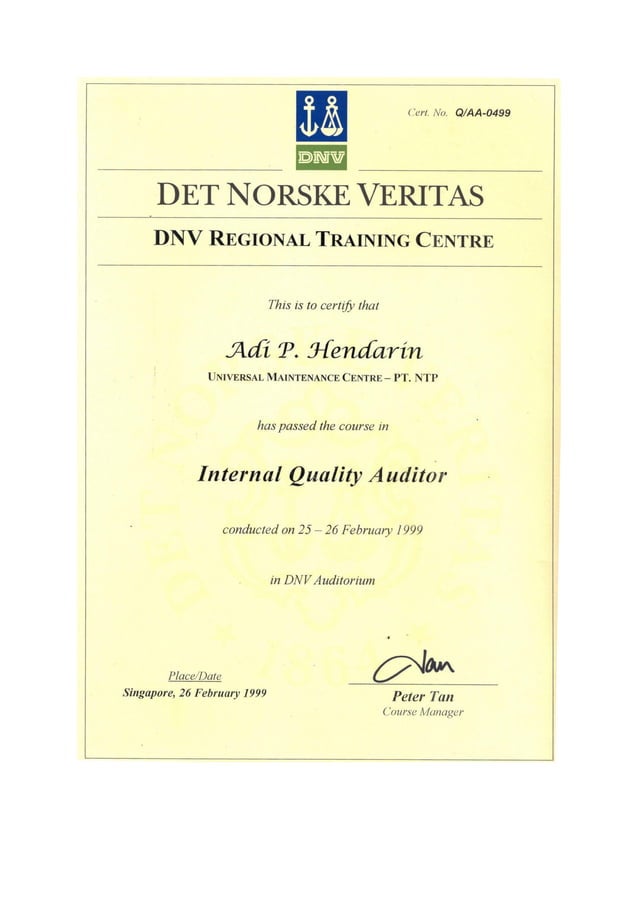 DNV Training | PDF