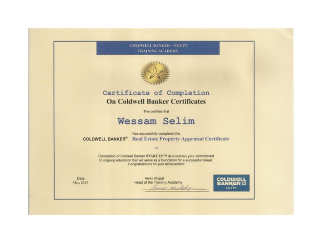 Real Estate Property Appraisal Certificate | PPT