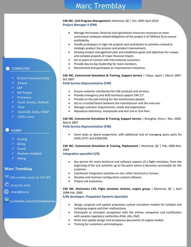 CV ENG MARC V2 2016 | PDF