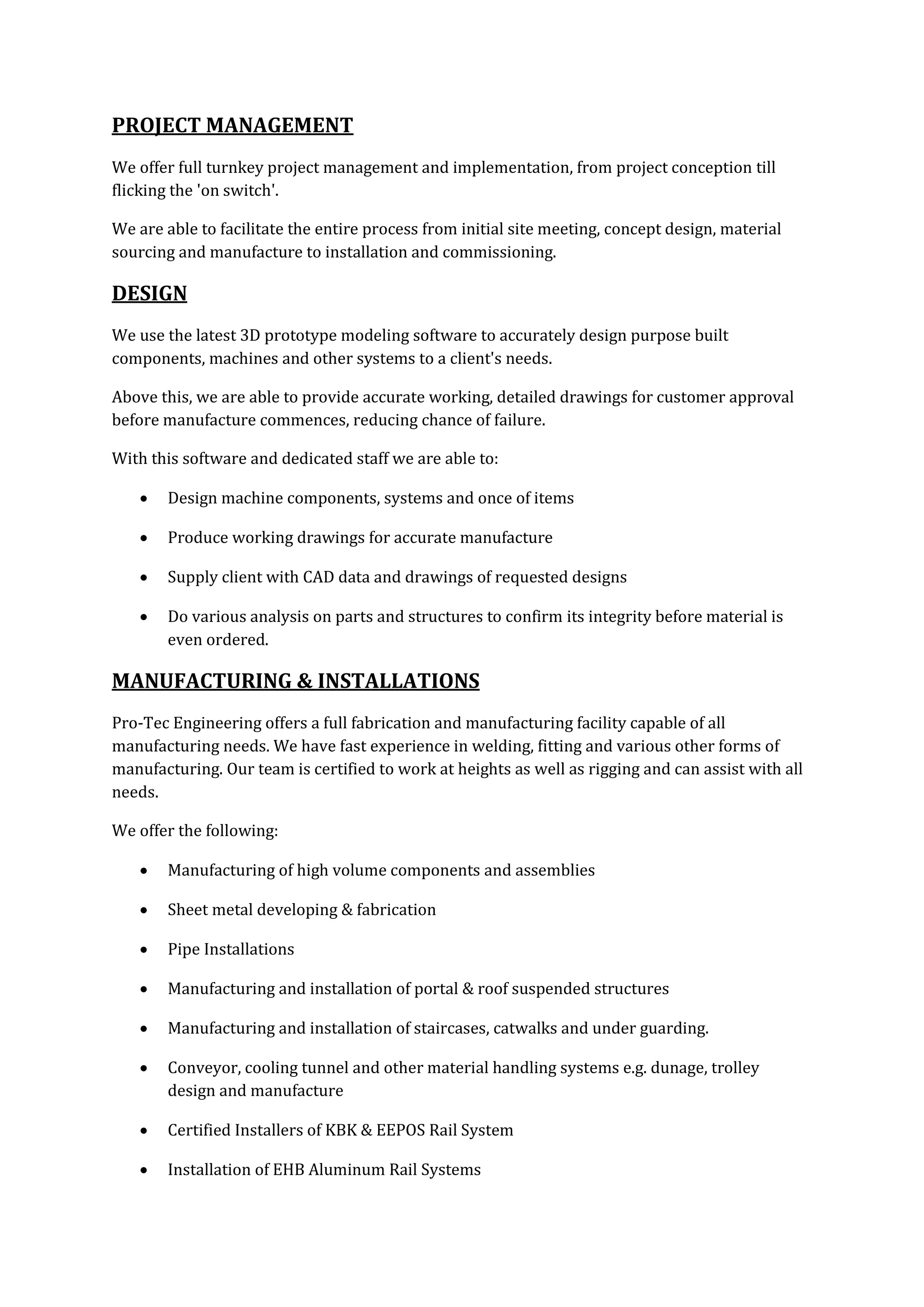 PTE Company Overview | PDF