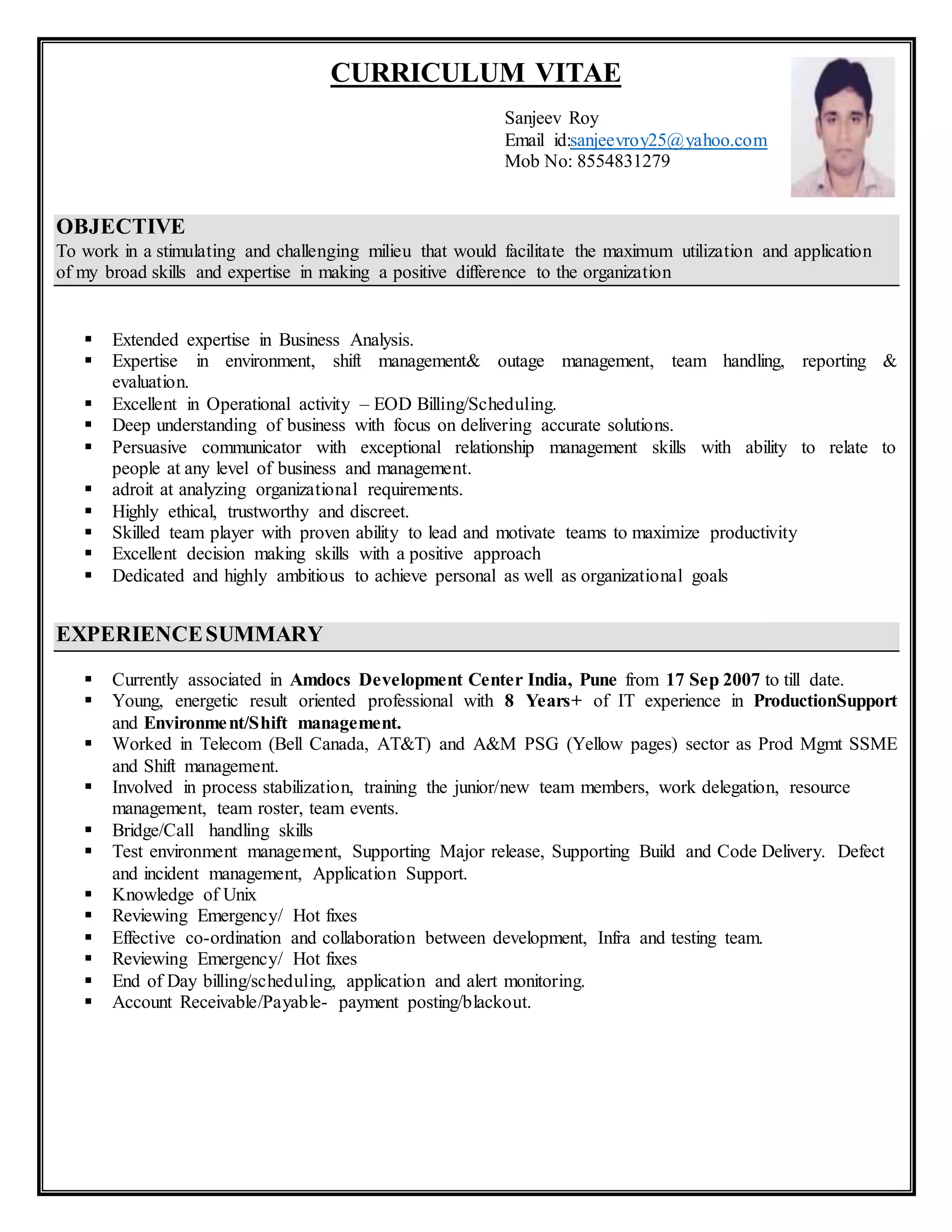 Sanjeev_Roy_CV. | DOC