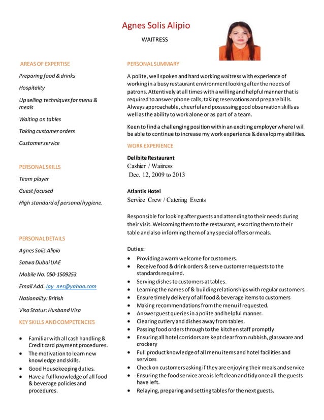 Agnes Solis Alipio cv | PDF