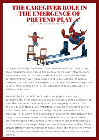 The Role of the Caregiver in Pretend Play | PDF