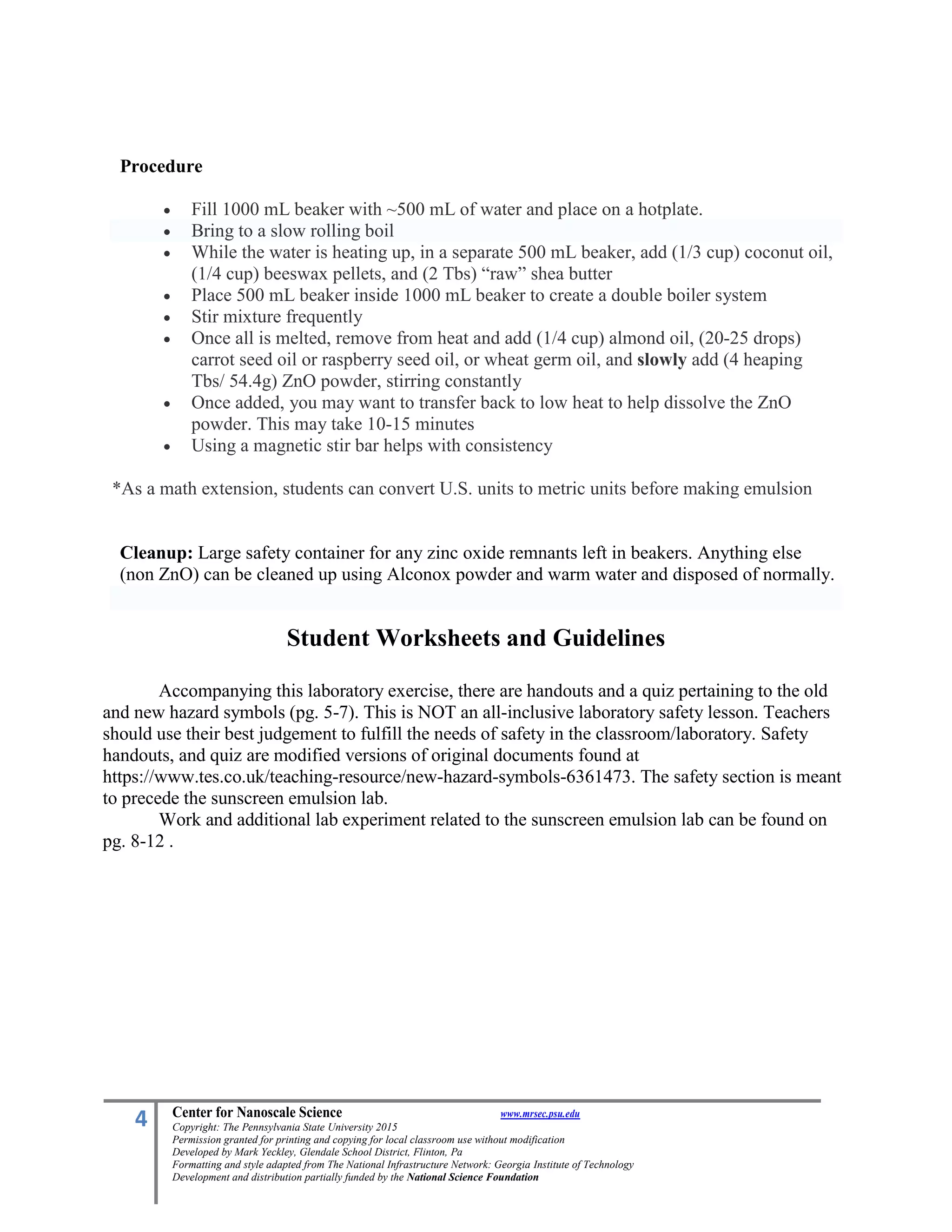 Science-of-Suncreen-Lesson-Plan | PDF