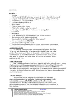 Science-of-Suncreen-Lesson-Plan | PDF
