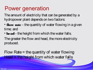 Hydraulic power plant | PPT