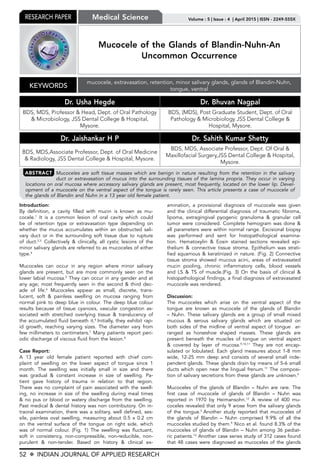 7. MUCOCELE 2015 | PDF