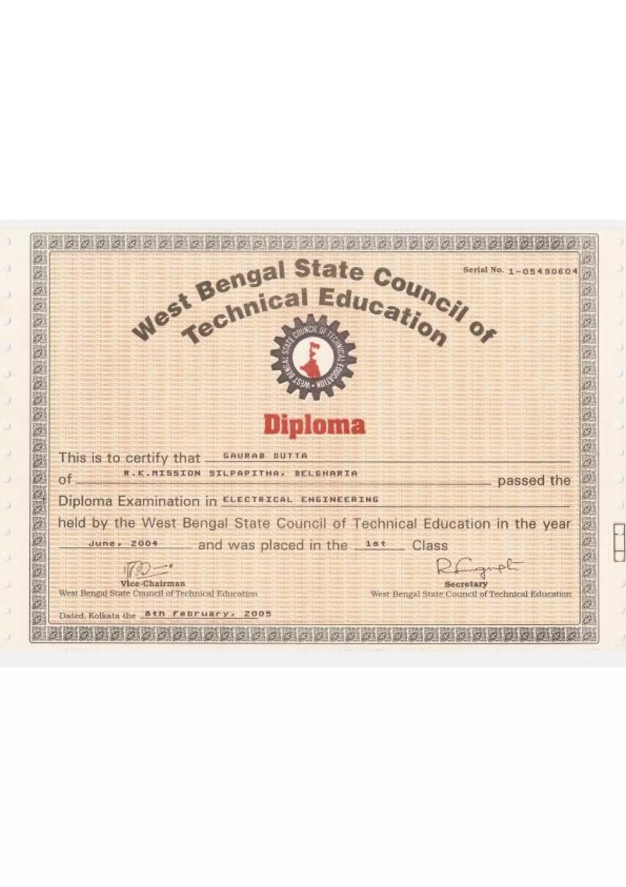 diploma certificate | PDF