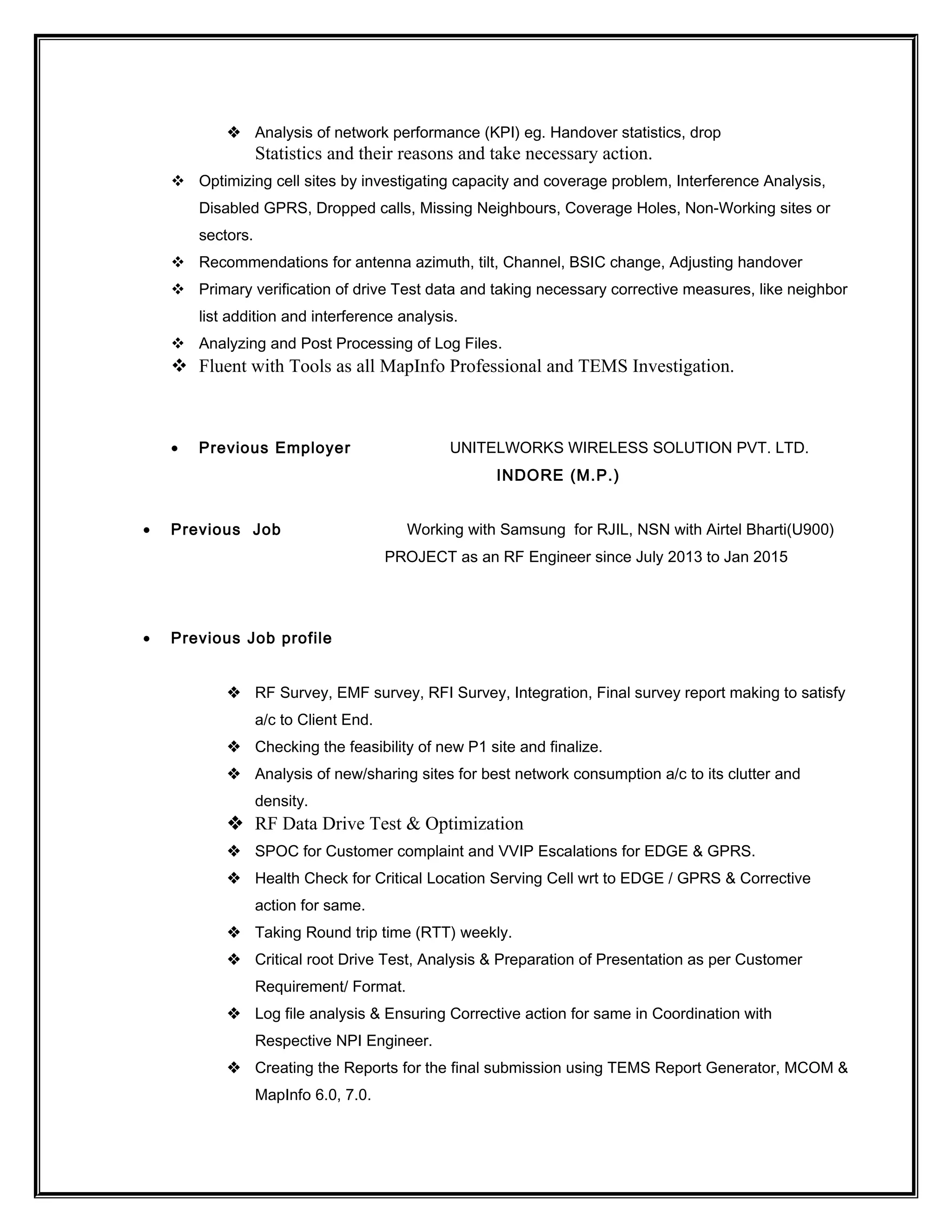 AJIT KUMAR SHARMA CV | DOC | Telecommunications Industry | Industries