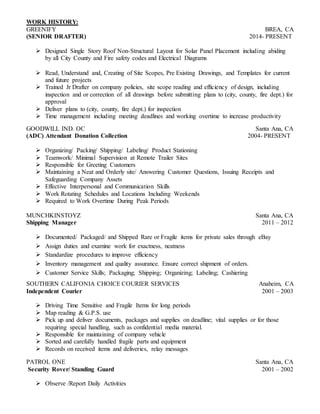 Drafting RESUME UPDATED 10-14-15 | DOCX