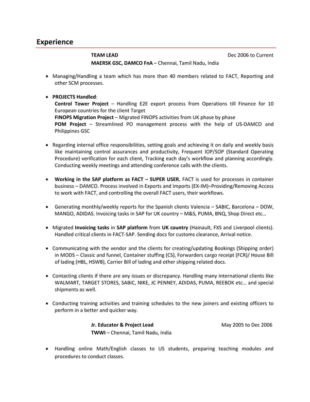 Resume | PDF