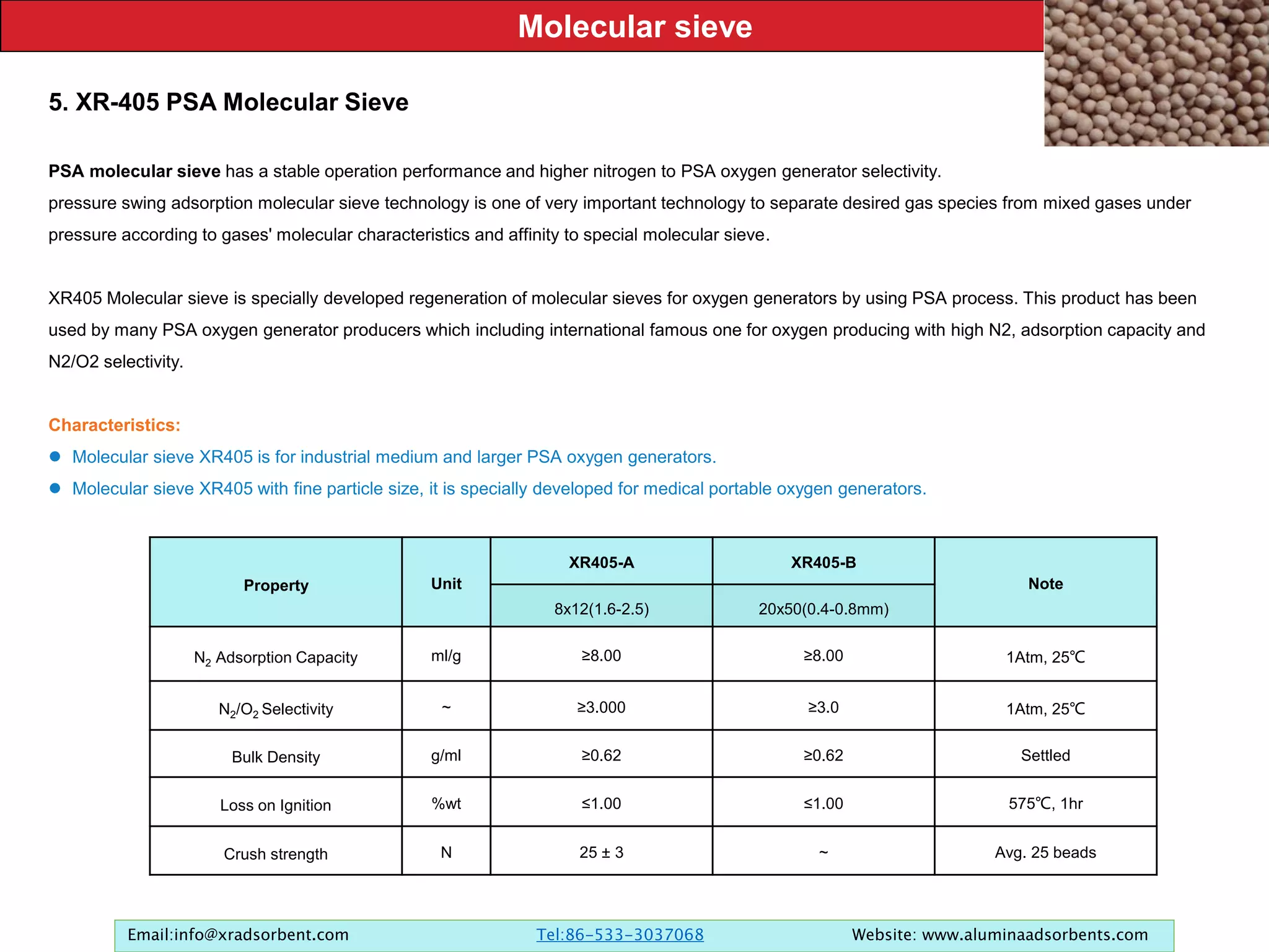 Molecular sieve introduction-Xiangrun | PDF
