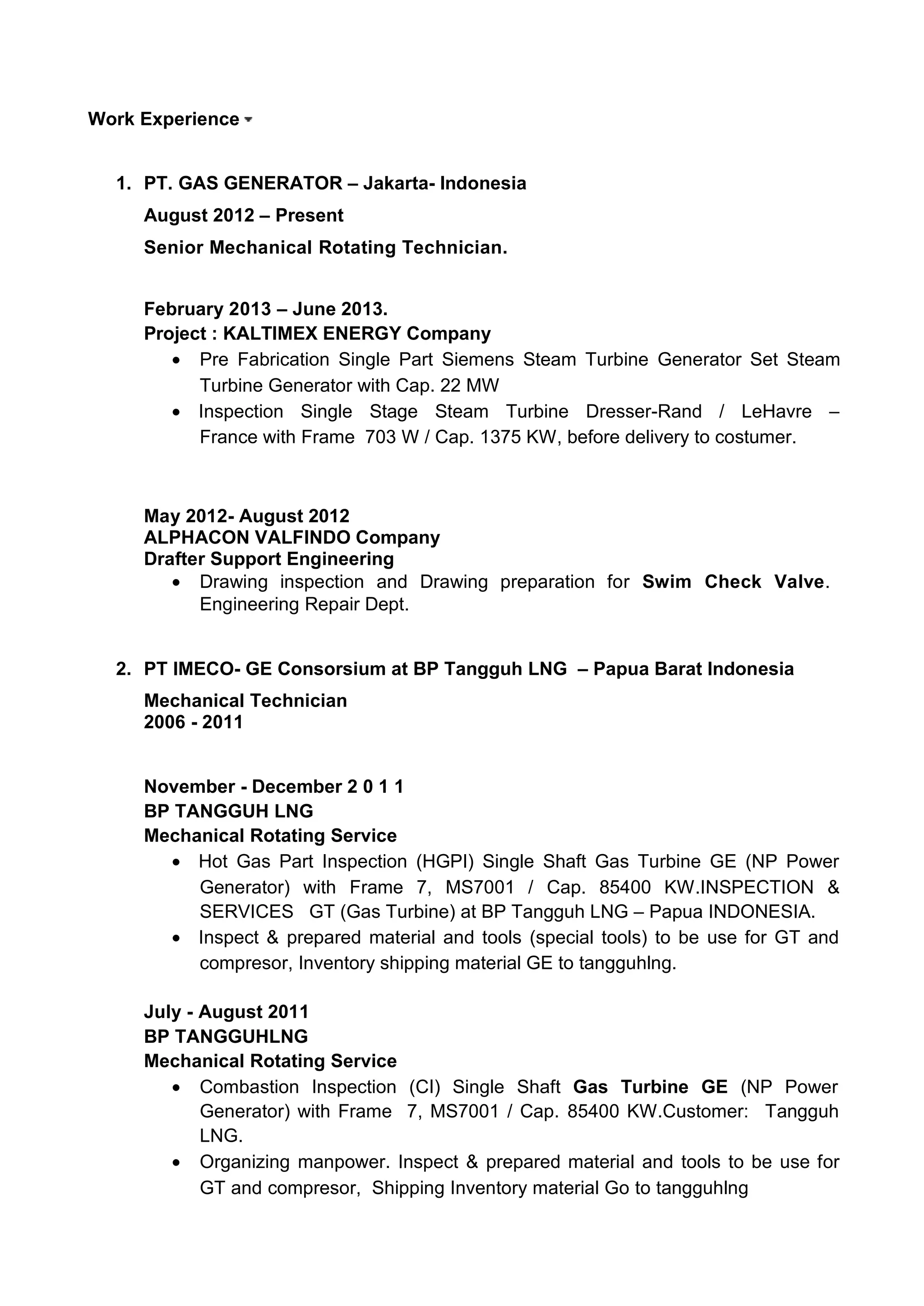 Ahmad Ridwan - Updated CV. | DOC