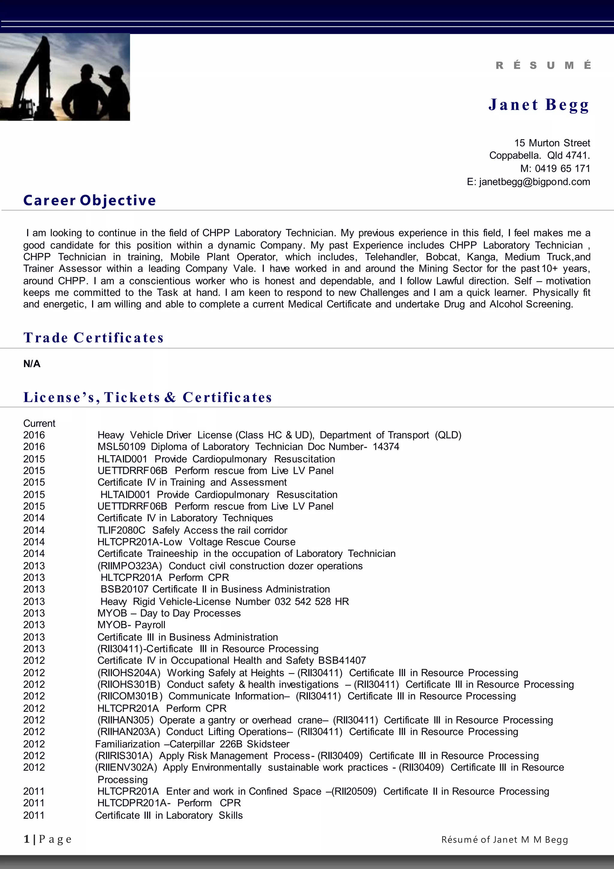2016 Resume Current JB | PDF