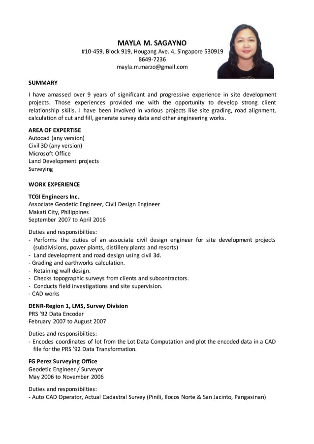 RESUME_MMSagayno | DOCX | Civil Engineering Industry | Industries