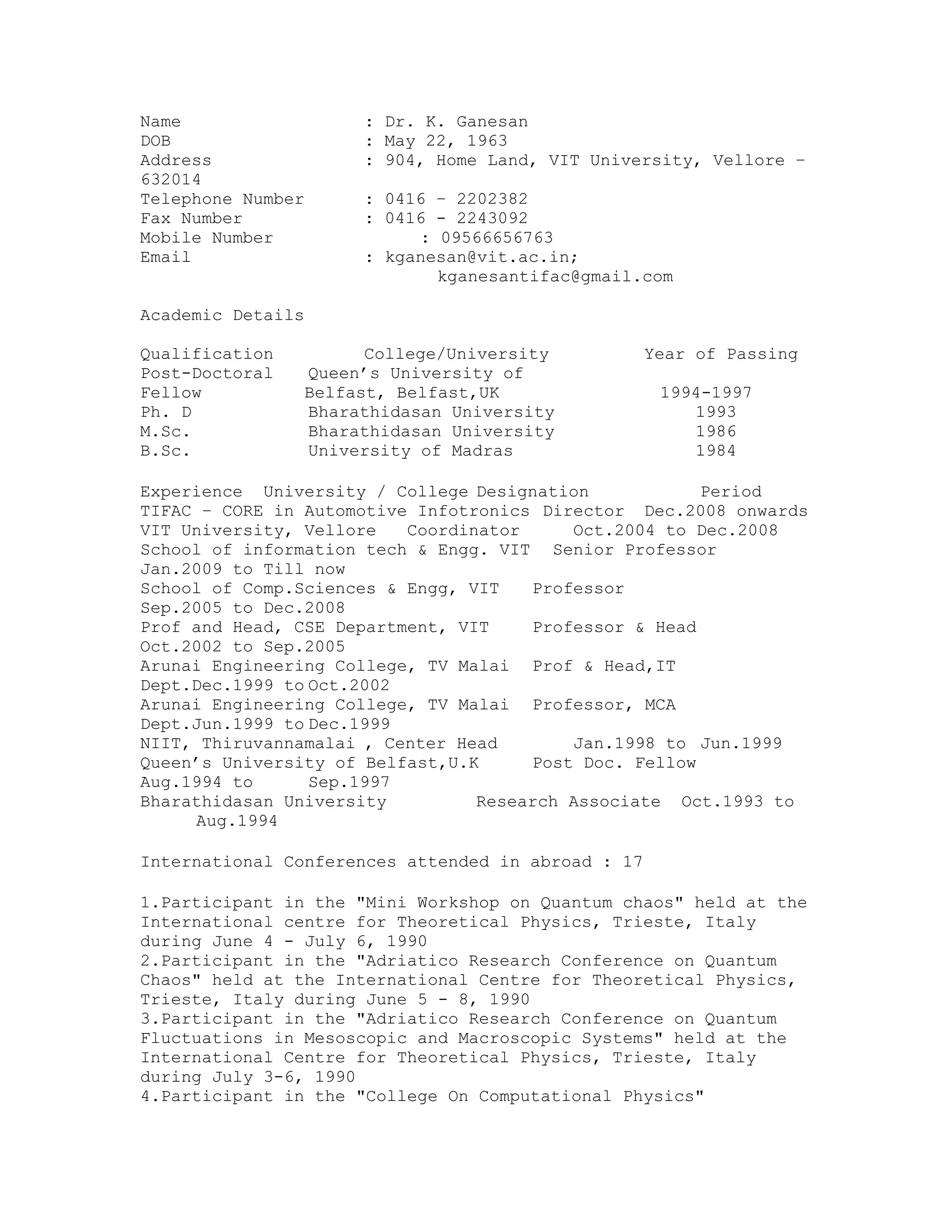 ganesan-resume | PDF