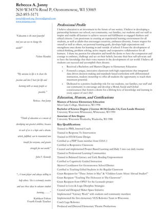 Rebecca Resume | PDF