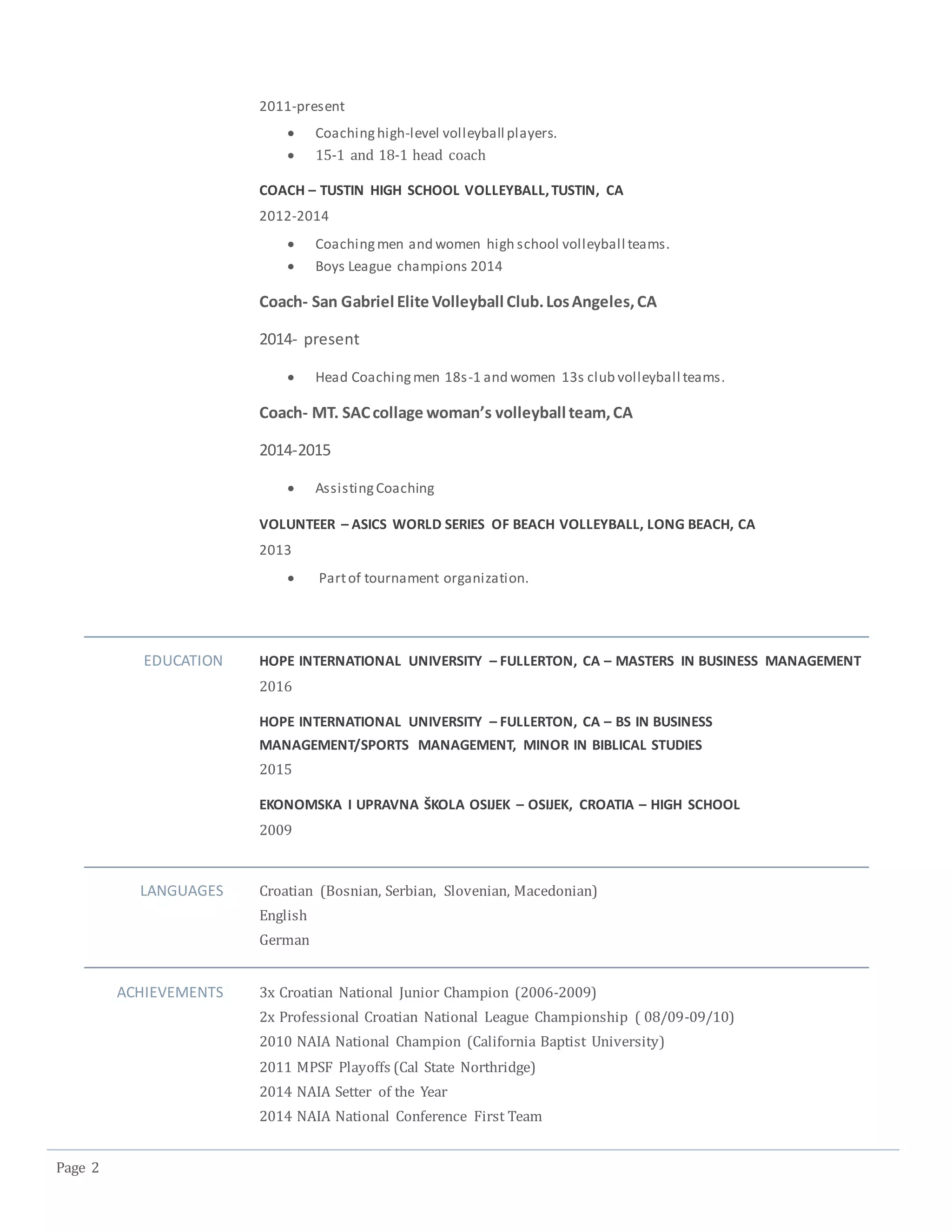 Filip Tomicic - resume | DOCX